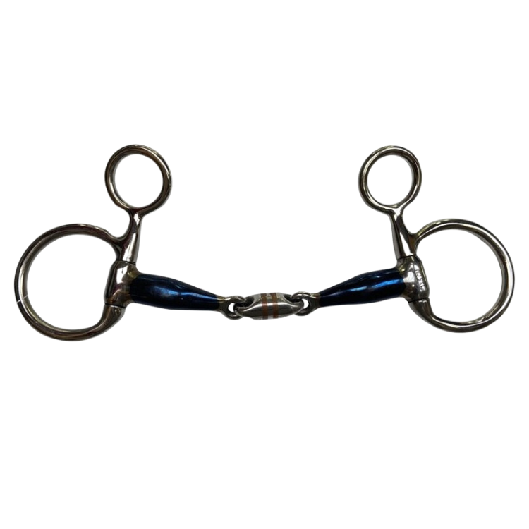 Mors Baucher Jump'In Double Brisure Blue Steel | Embouchures