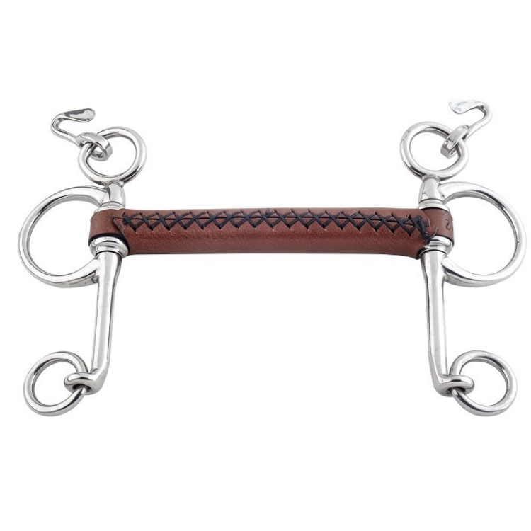 Mors Pelham Trust Grandes Branches En Cuir | Embouchures