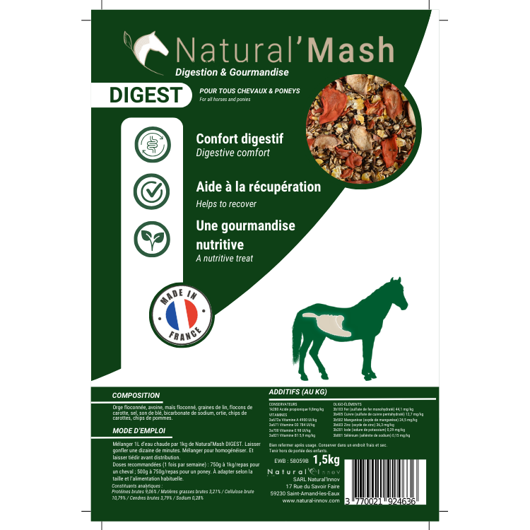 Mash Natural'Innov Natural'Mash Digest | Digestion et Estomac Cheval